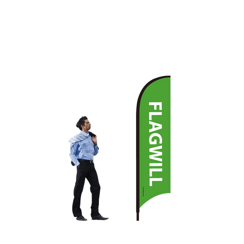 Wave Shape 4M Feather Flags with Custom Graphics