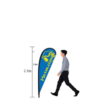 3M Teardrop Flags with Custom Graphics