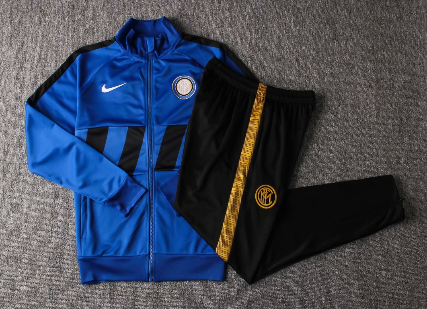 US$ 38.80 - Inter Milan Jacket + Pants Training Suit High Neck Blue ...