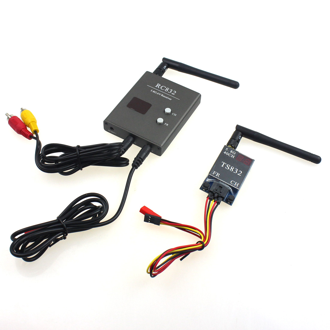 US 17.78 FPV 600mw Aerial Photography RC832 TS832 5.8G 40CH AV Transmitter Receiver System m.xt xinte