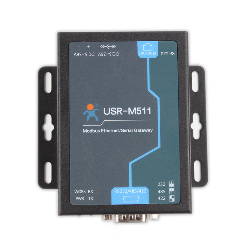 Ethernet Modbus Gateway, Serial to Ethernet Supports Modbus RTU/ASCII ...