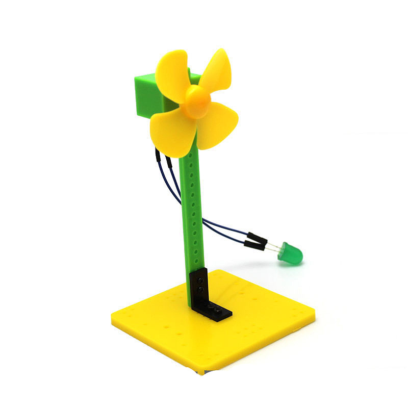 US$ 1.74 - Mini Wind Power Green LED Blowing Generator Windmill Toys ...