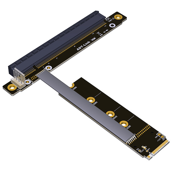 M.2 NVMe To PCIe 16x Riser X11050ti 1060ti 1080ti RX580 Graphics Card ...