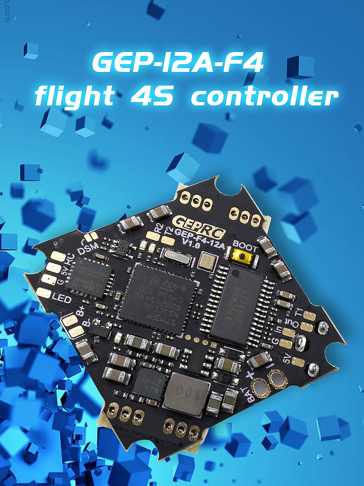 GEPRC GEP-12A-F4 Flight Controller 4S BLhelis_s 12A ESC for Indoor 4 ...