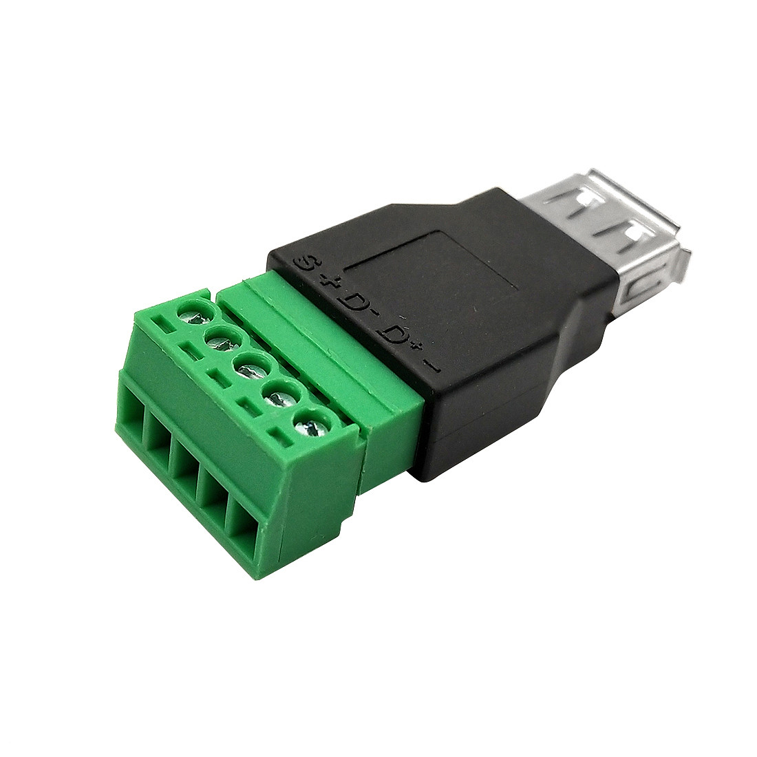 XT-XINTE USB Male/Female Terminal Green Adapter USB Extension Terminal ...