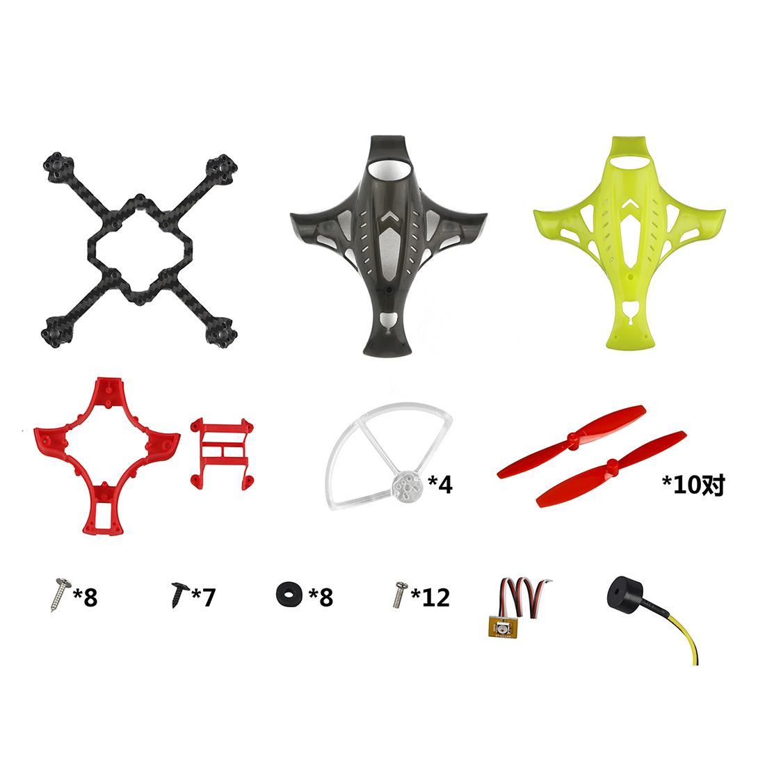 LDARC AK103 109mm 3S 2.5 Inch Toothpick FPV Racing Drone Frame Kit ...