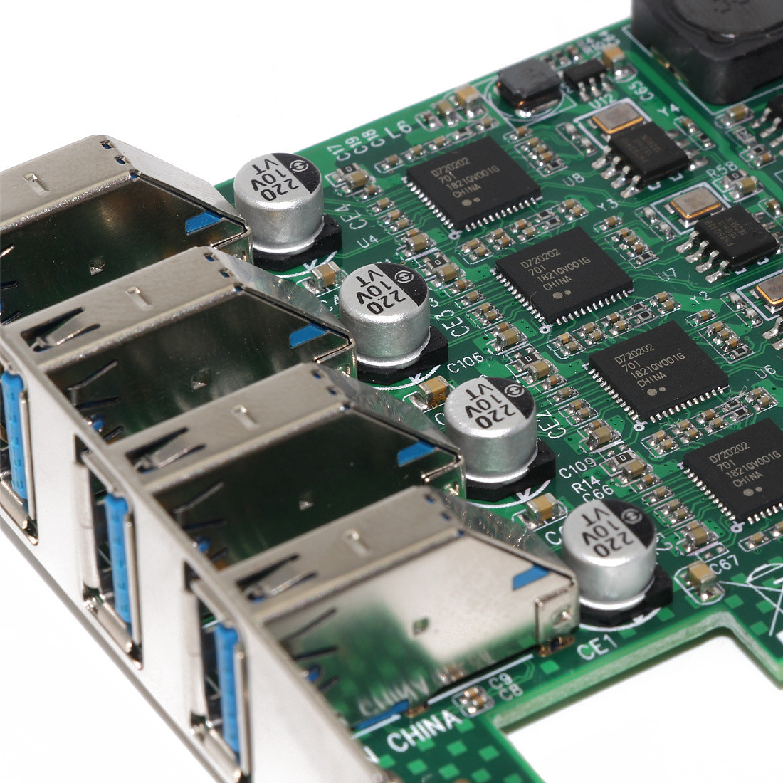 XT-XINTE USB 3.0 PCI-E Express PC Add on Card External 4 Ports USB3.0 ...