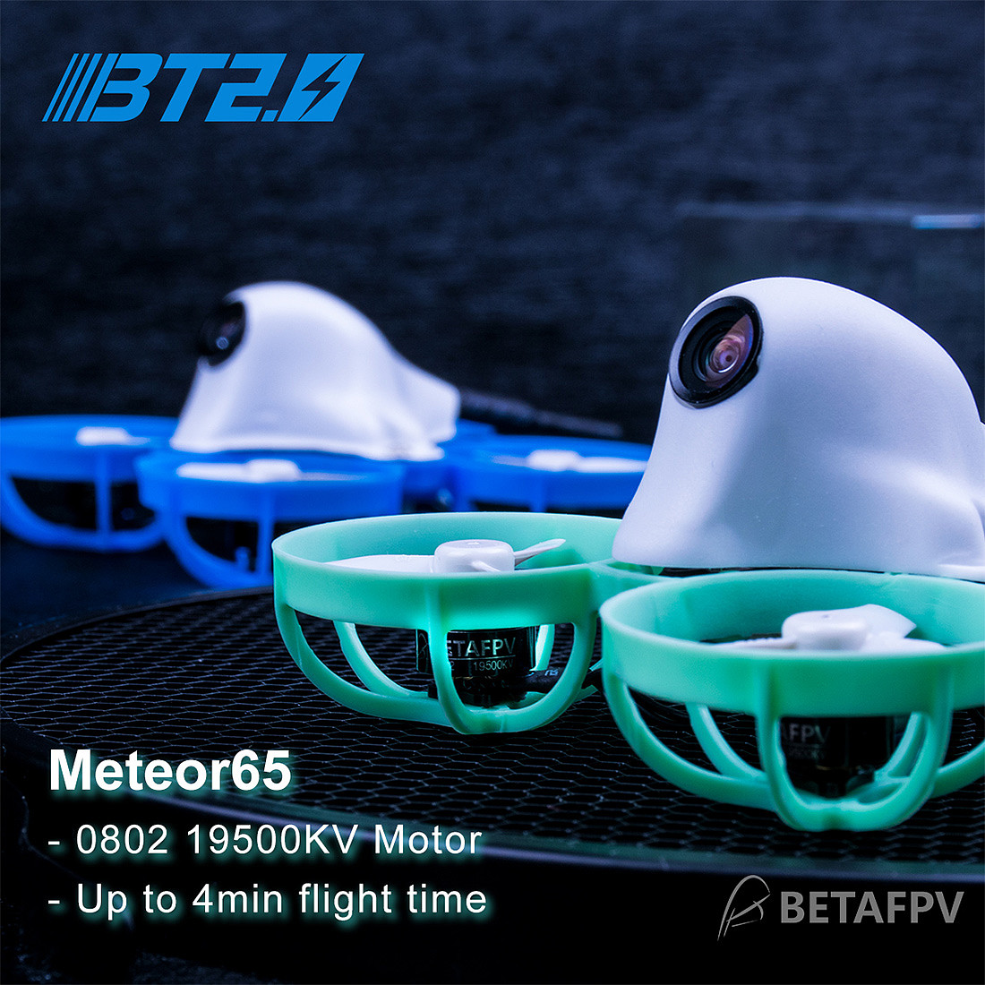 BETAFPV Meteor65 Brushless 1S Whoop Quadcopter PNP / BNF with F4 1S ...