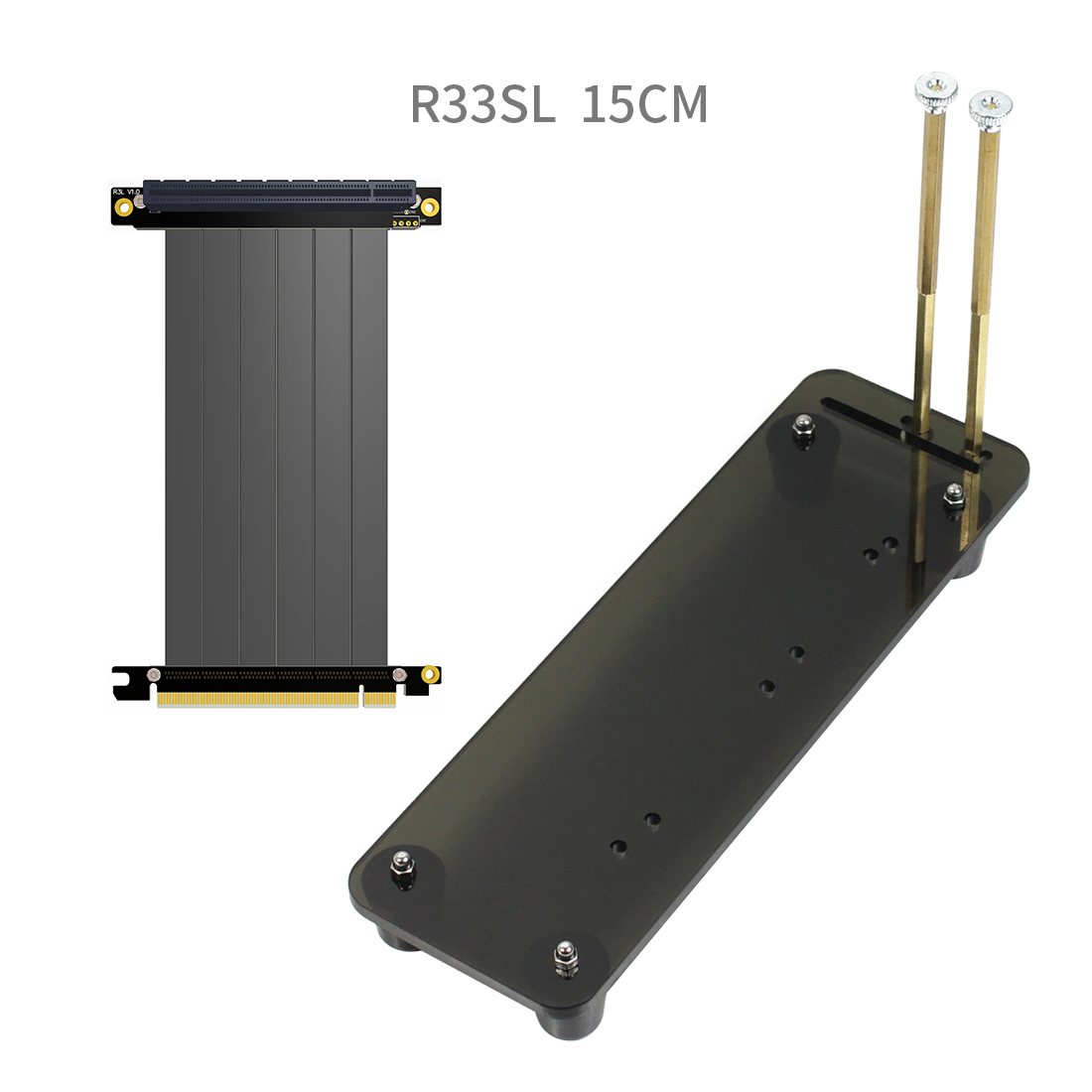 ADT-Link PCI-E x16 To x16 3.0 Male to Female Elbow Vertical Angled ...