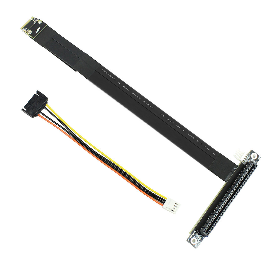 ADT-Link M.2 NGFF NVMe Key M Extender Cable to PCIE x16 Graphics Card ...