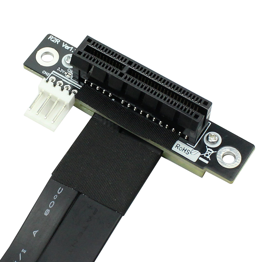 ADT-Link Riser PCIe 4 PCI-E 4x To M.2 NGFF NVMe Key M key-M Riser Card ...