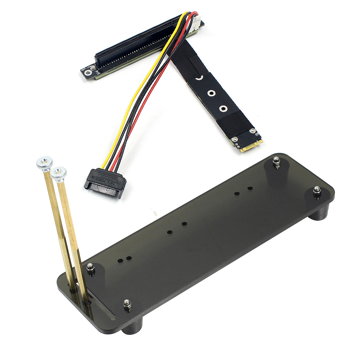 ADT-Link PCIe PCI-E 3.0 16X M.2 NGFF NVMe Bracket Graphics Card w ...