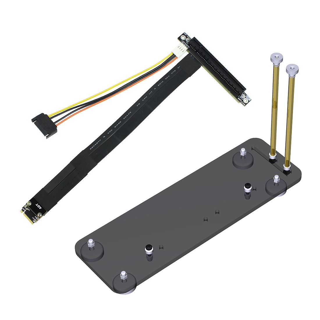 ADT-Link M.2 NGFF NVMe Key M Extender Cable to PCIE x16 Graphics Card ...