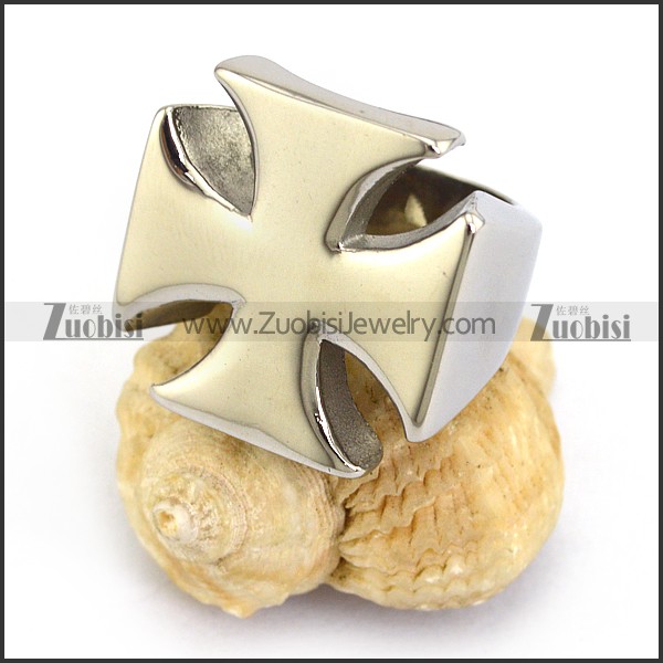Big Iron Cross Ring r003649 - Zuobisi Jewelry