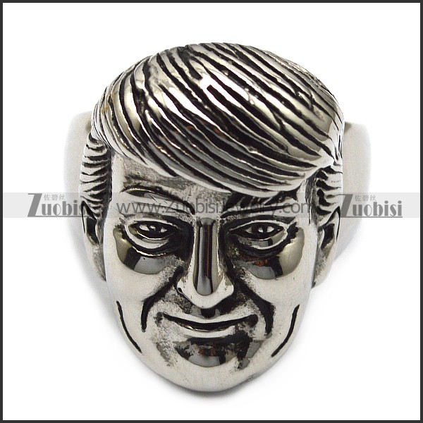 Trump Stainless Steel Ring r005514 - Zuobisi Jewelry