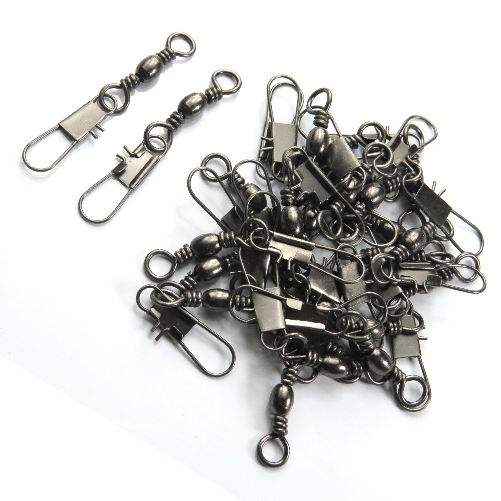 brass Fishing Swivels freshwater fishing Barrel Swivels with Interlock ...