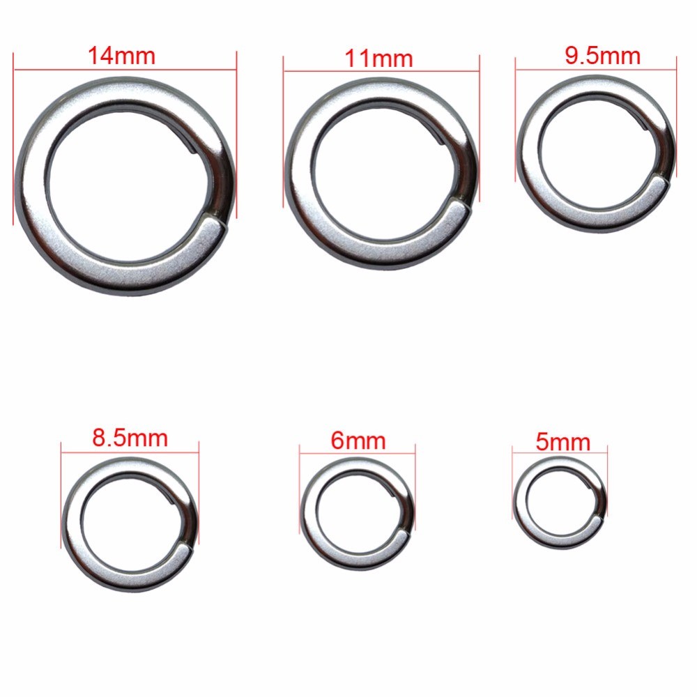 Double Strength Split Rings Stainless Steel Heavy Double Rings ...