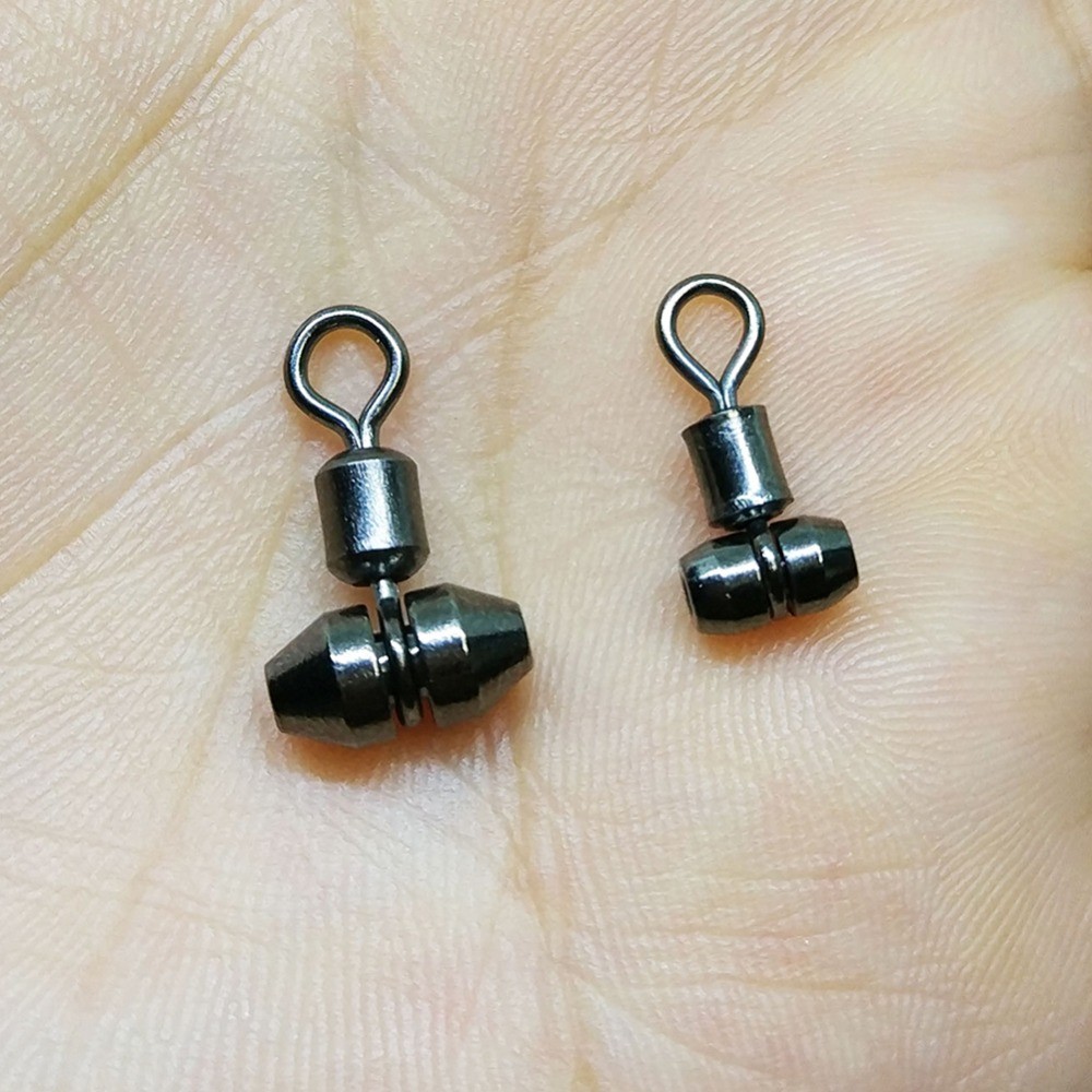 3 Way Fishing Swivels Stainless Steel Hook Feeder Carp Fishing Tackle ...