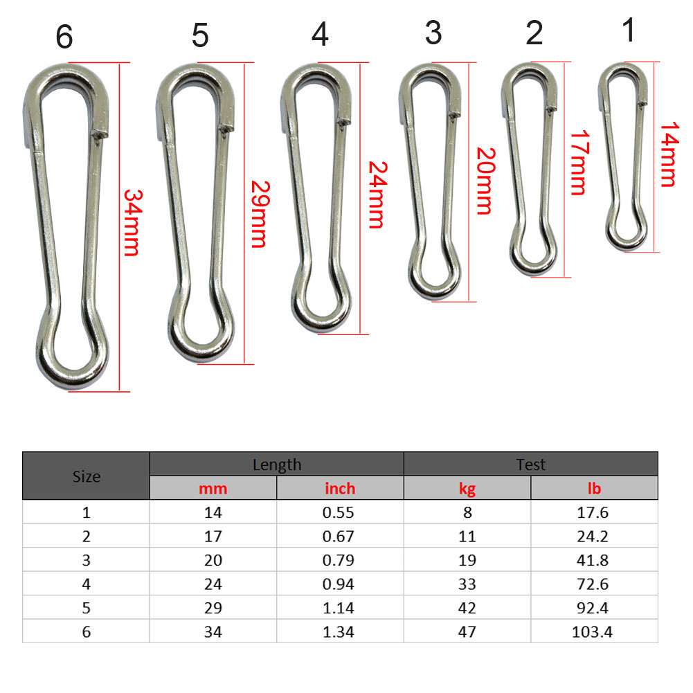 Fishing Hawaii Snap Bass Fishing Connector fly fishing Snap Swivel For ...