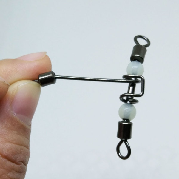 3 way Luminous Fishing Swivels T Shape swivel Cross line swivel Rolling ...