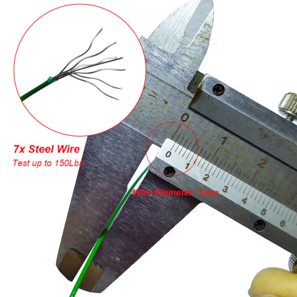 Fishing Wire Leader,50cm/19.7 70kg150LB Steel Leader Wire Saltwater ...