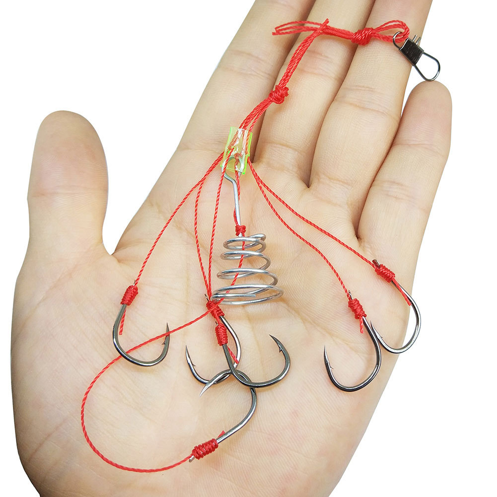 Fishing Carp Hooks, Powerful Explosion Stainless Steel Heavy Duty Nylon ...