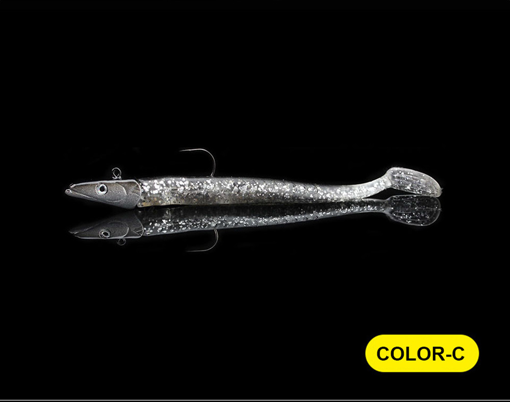 Lead Head Jigs Soft Fishing Lures with Hook Sinking Swimbaits for ...