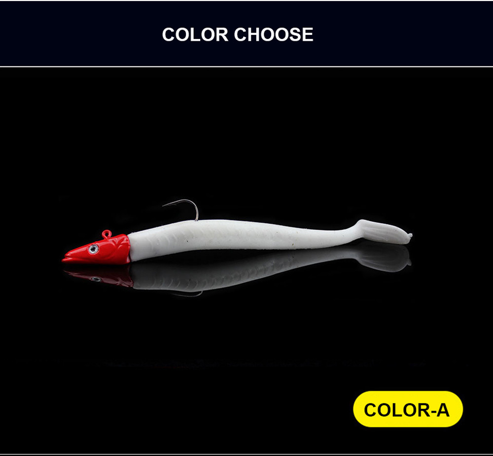 Lead Head Jigs Soft Fishing Lures with Hook Sinking Swimbaits for ...