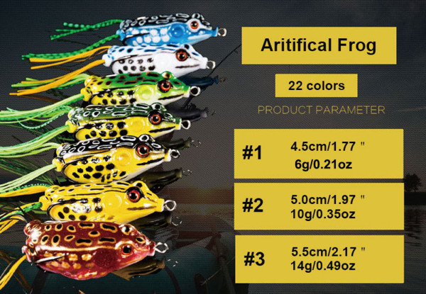 Topwater Frog bait 8g/10g/14g Soft Fishing Lure Silicone Artificial ...