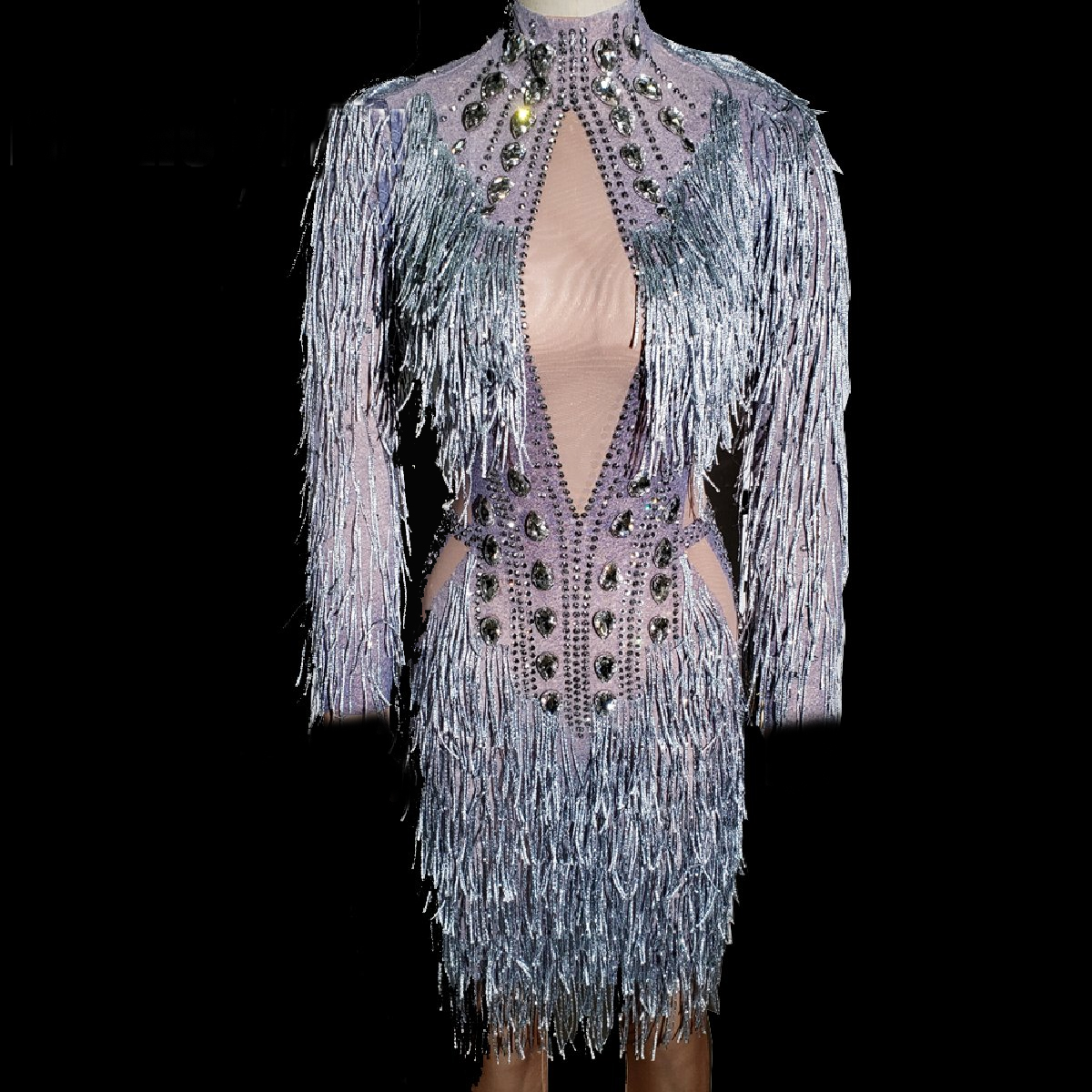 US$ 140.00 - Sexy Drag Queen Costumes Rhinestone Event Party Fringe ...