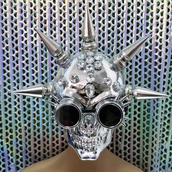 US$ 95.00 - Burning Man Halloween Spike Skull Goggles Mask Costume ...