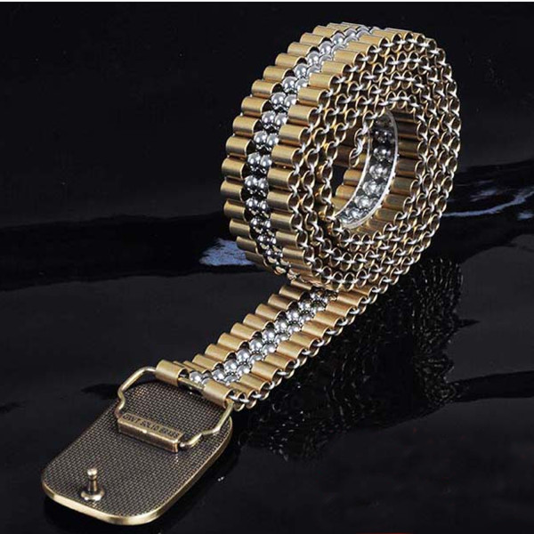 US$ 235.00 - handmade brass stainless steel belt - www.pindarave.com