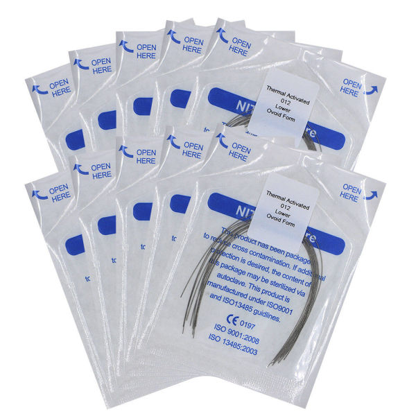 US$ 18.00 - 10 Packs Dental orthodontic thermal activated round niti arch wires Ovoid Form - www ...