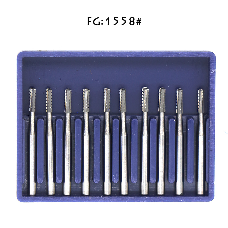 US$ 9.51 - 10PCS/PK Dental Bur Metal Cutting Carbide FG Shank FG1558 ...